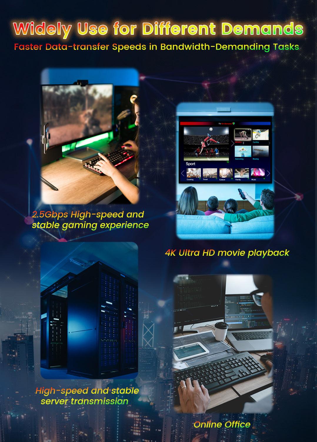 NICGIGA 2.5G Base-T PCIe Network Adapter, Realtek RTL8125B 2.5Gbps/1Gb